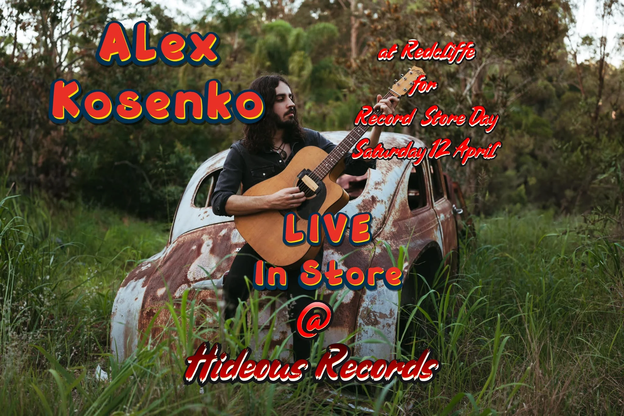Alex Kosenko at Hideous Records - Record Store Day